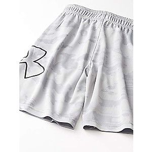 Under Armour Renegade 2.0 Jacquard Shorts, Mod Gray (011)/Black, Youth Small