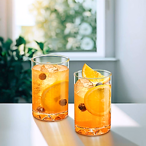 Amazing Abby - Liberty - 10-Ounce Plastic Tumblers (Set of 6), Plastic Drinking Glasses, Reusable Plastic Cups, BPA-Free, Shatter-Proof, Dishwasher-Safe (Made of Plastic, NOT Glass)