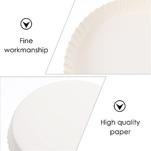 YARNOW Paper Mug Covers Cups with Lids 100Pcs Disposable Paper Cup Cover White Paper Drink Cup Lids Round Paper Coffee Cup Covers for Hotel Cafe Bar 7.5CM Ice Cream Cups with Lids Ice Cream Cups