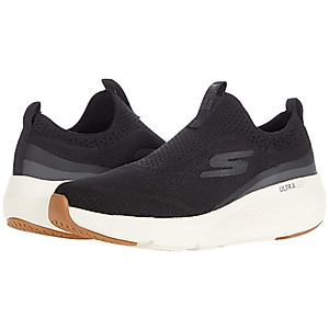 Skechers mens Gorun Elevate - Slip on Performance Athletic & Walking Running Shoe, Black/White, 11.5 US