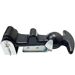 Ganlandy Elastic Rubber Hood Catch, Flexible T-Handle Hasp, Rubber Flexible Draw Latches with Brackets for Tool Box, Vehicle Engine, Hood, Golf Cart