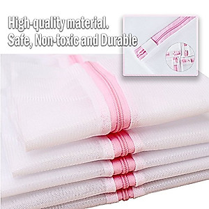 Mesh Laundry Bag,Iclean Laundry Wash Bag Best Zipper Premium Quality Wash Bag Bra Washer Protector For Delicates/Washing Machine/College Student/Travel/Baby Clothes/Undergarment Laundry Bag (8 Packs)