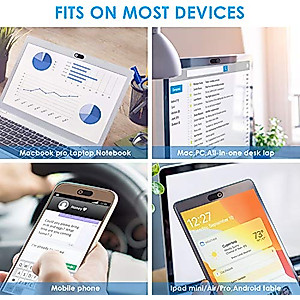 Laptop Camera Cover Slide, 0.028 Inch Ultra Thin Laptop Camera Cover Blocker, Laptop Accessories for iPhone MacBook Laptop, Desktop, PC, Tablet, Protect Your Visual Privacy Security (Pink-3 Pack)