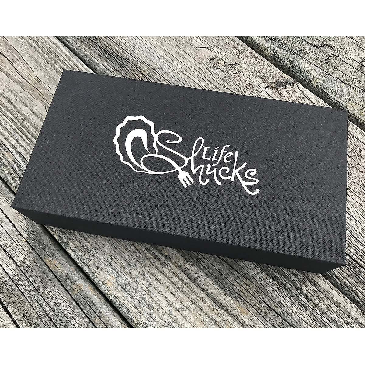 Oyster Knife with Rosewood Handle - Built-In Bottle Openers - GiftBox Included