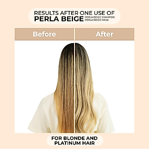 naissant Perla Beige Hair Purple Shampoo | Eliminates Brassiness | Neutralizes Yellow & Orange Tones | Paraben, Ammonia & Sulfate Free | Pro-Vitamin B5, Olive Oil & Honey (Perla Beige) 10.1 Fl Oz