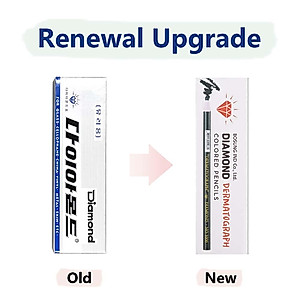 Diamond Peel-Off China Markers/Grease Pencils for Glass, Cellophane, Vinyl, Metal, Etc. (12 Pencils) (Black)