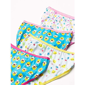 Baby Shark Girls' Toddler Underwear Multipacks, Shark 7pk, 2T/3T