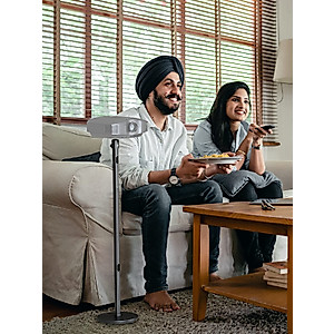 Pokitter Projector Floor Stand, Projector Tripod Black - Adjustable Height 4.1" to 40.2", 360 Degree Swivel Pivot Ball Head - Perfect for Small Camera Webcam Microphone Projector GoPro