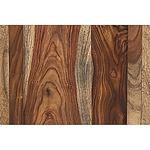 Porter Designs Crossroads Solid Sheesham Wood Bedroom Nightstand in Brown