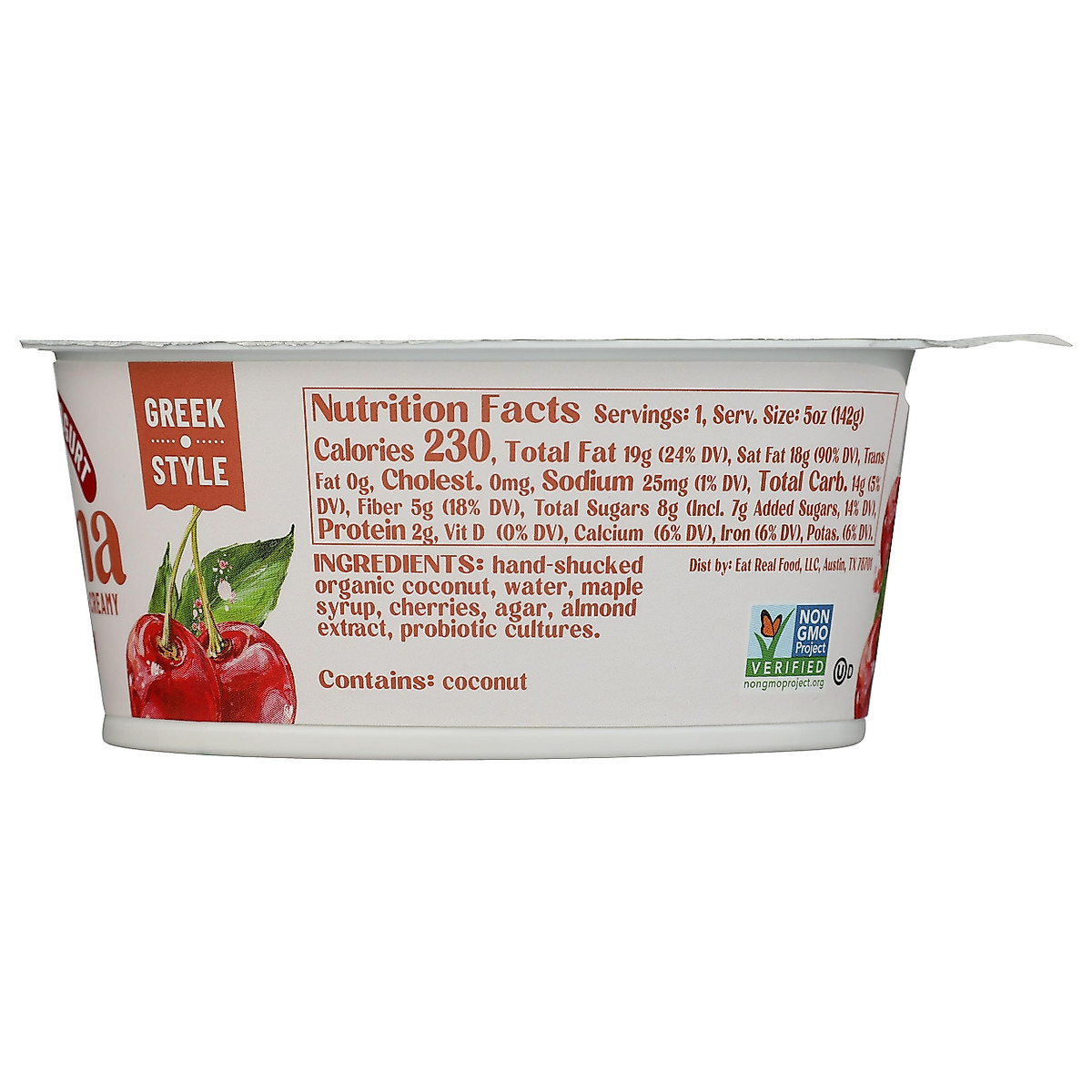 CULINA Sour Cherry Almond Coconut Yogurt, 5 OZ