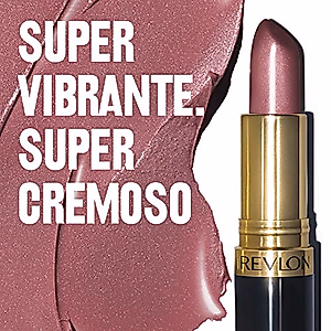 Revlon Super Lustrous Lipstick, High Impact Lipcolor with Moisturizing Creamy Formula, Infused with Vitamin E and Avocado Oil in Mauves & Trends, Blushing Mauve (460) 0.15 oz