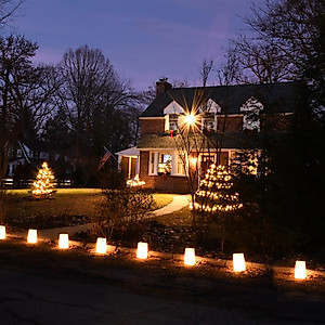 Lumabase 32010 Electric Luminaria Kit, 10.5" H x 6" L x 3.5" W, White