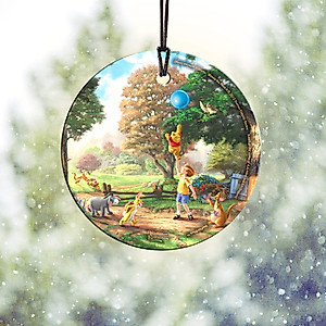 Thomas Kinkade Studios (Winnie the Pooh II) StarFire Prints Hanging Glass SPCIR472