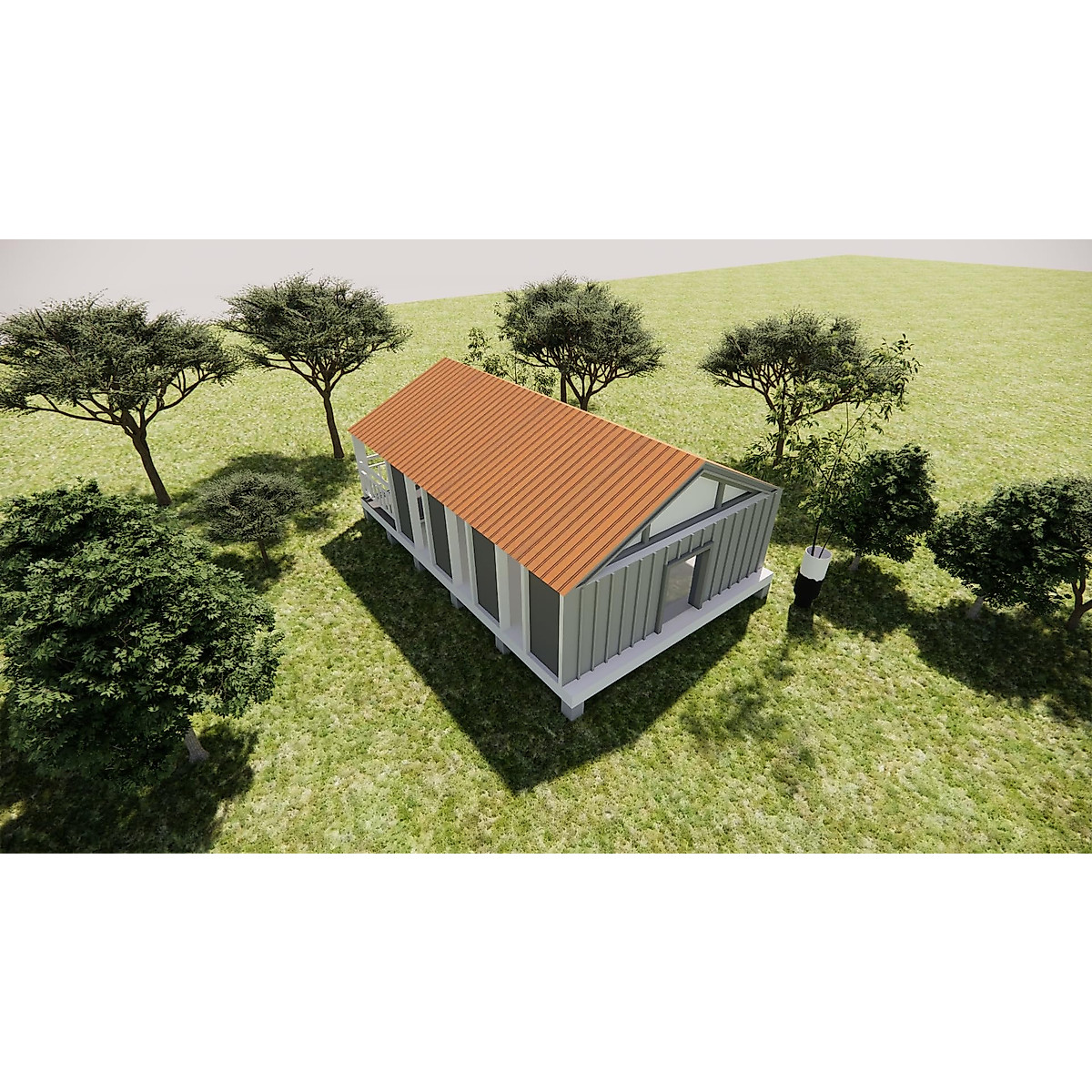 Echo-B-900 sq.ft. from Compact to Spacious, Cozy to Luxurious: 400 sq.ft. Small Houses, 900 sq.ft. Two-bedrooms, or 1600 sq.ft. Three-bedrooms. Built Steel, Your Dream Home is Ready in 3 to 15 Days.