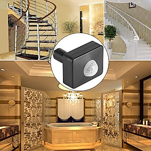 Motion Sensor, Infrared Motion Detector PIR Sensors IP54 Waterproof Wall Pavement Switch for Ceiling Mount.