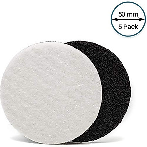 Glass Polish 11006 GP-PRO Felt Polishing Pads for Polishing Glass, Plastic, Metal, Marble - Ø 2 inch - Pack of 5