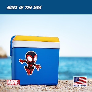 Marvel Spidey and His Amazing Friends Decals - Set of 4 Miles Morales Spin Vinyl Stickers for Car Water Bottle Bike Helmet Laptop Skateboard - Marvel Stickers for Kids and Adults