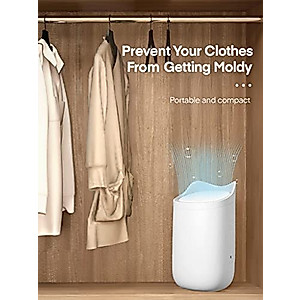 ZZWW Small Dehumidifier, Quiet Mini Dehumidifier 220 Sq.Ft (20oz Water Tank), Portable Dehumidifier for Bedroom, Bathroom, Closet White