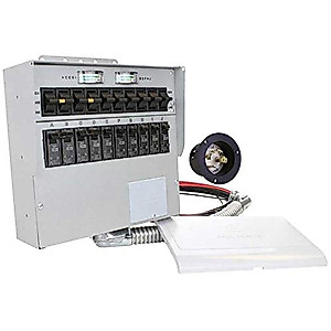 310A Pro/Tran2 30-Amp 10-Circuit 2 Manual Transfer Switch with Optional Power Inlet