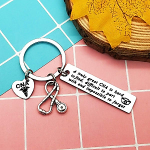 For CNA Gift Certified Nursing Assistant Gift CNA Keychain Graduation Gift for CNA Nurse Day Gift,Nursing School,Medical Student Gift,Stethoscope Keychain,Nurse Christmas Birthday Gift for CNA Week