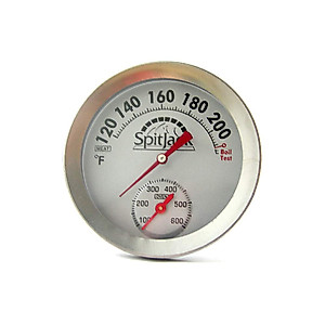SpitJack Dual Sensor Meat and Oven Thermometer for Rotisserie Cooking Whole Pig, Hog, Lamb and Turkey. Internal and External Meat Probe for Grill, Smoker, Oven and Kitchen (2 Pack)
