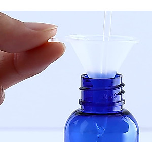 3 Pack 100ml/3.5oz Cobalt Blue Glass Bottles with Glass Eye Droppers Empty Refillable Essential Oils Perfume Dropper Dispenser Sample Travel Makeup Container Storage Vias for Travel Aromatherapy Lab