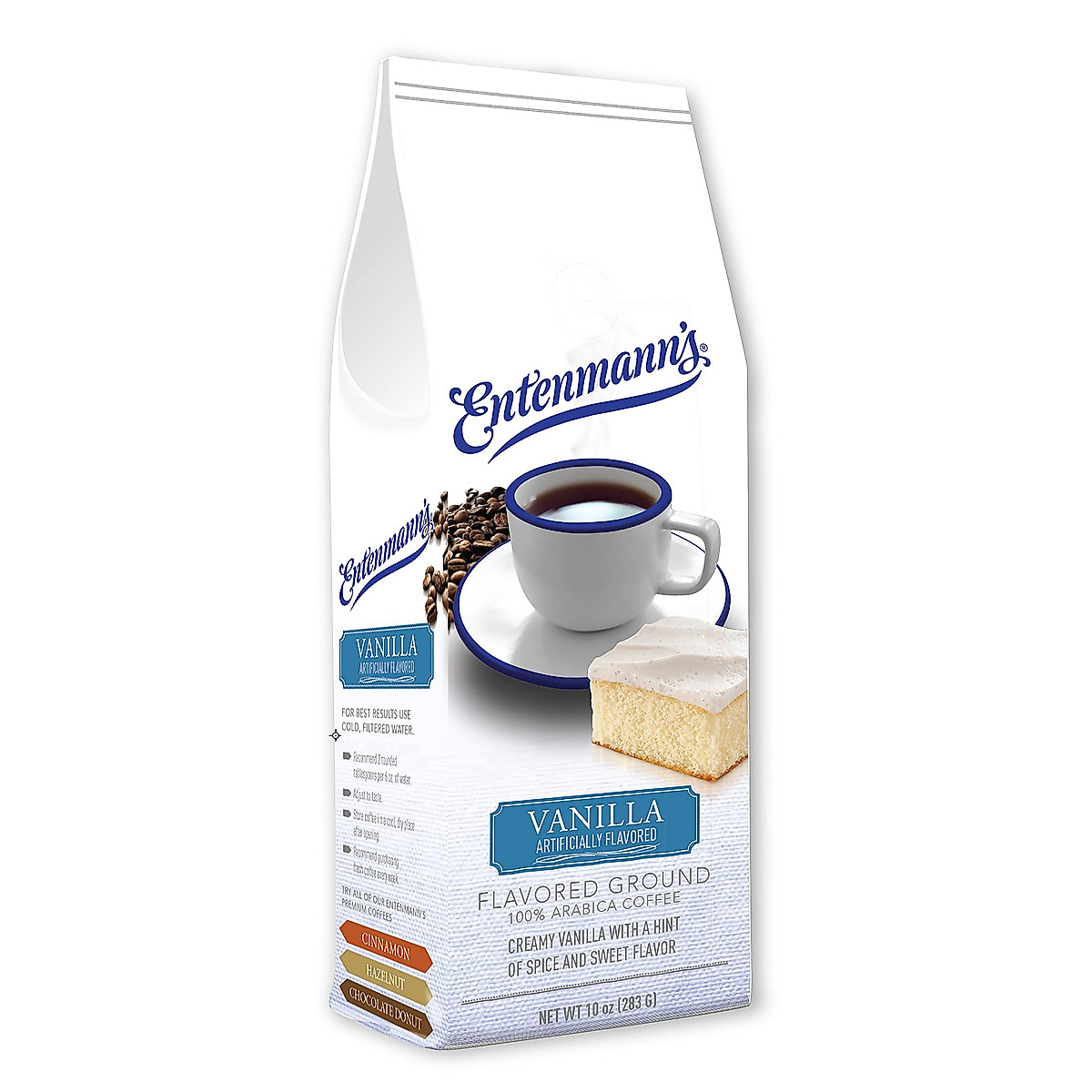 Entenmann's Ground Coffee, Vanilla Flavor, 10 Ounce