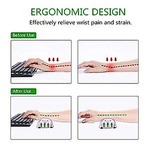 Small Wrist Rest Mouse Pad, Mini Cute Ergonomic Mousepad Memory Foam Design Pig Shape Wrist Support Pillow Rest Cushion Mat for Office Computer Laptop,Comfortable and Pain Relief(Starry Sky)