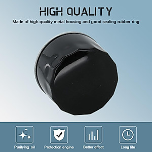 TOPSCOPE Oil Filter OE Replace AM125424 49065 7007 492932S 49065-7007 49065-0721 GY20577 LG492932S Lawn Mower Tractor Oil Filter Compatible with John Deere Kawasaki B&S Models