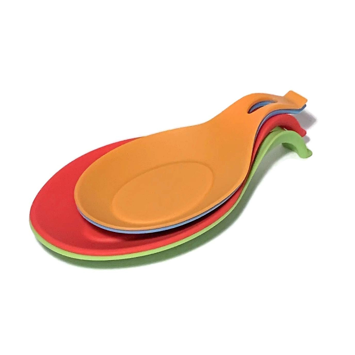 WillourGarbry Spoon Rest Utensil Holder Set of 4 Large and Small Food Grade Silicone Includes Funnel and Coaster