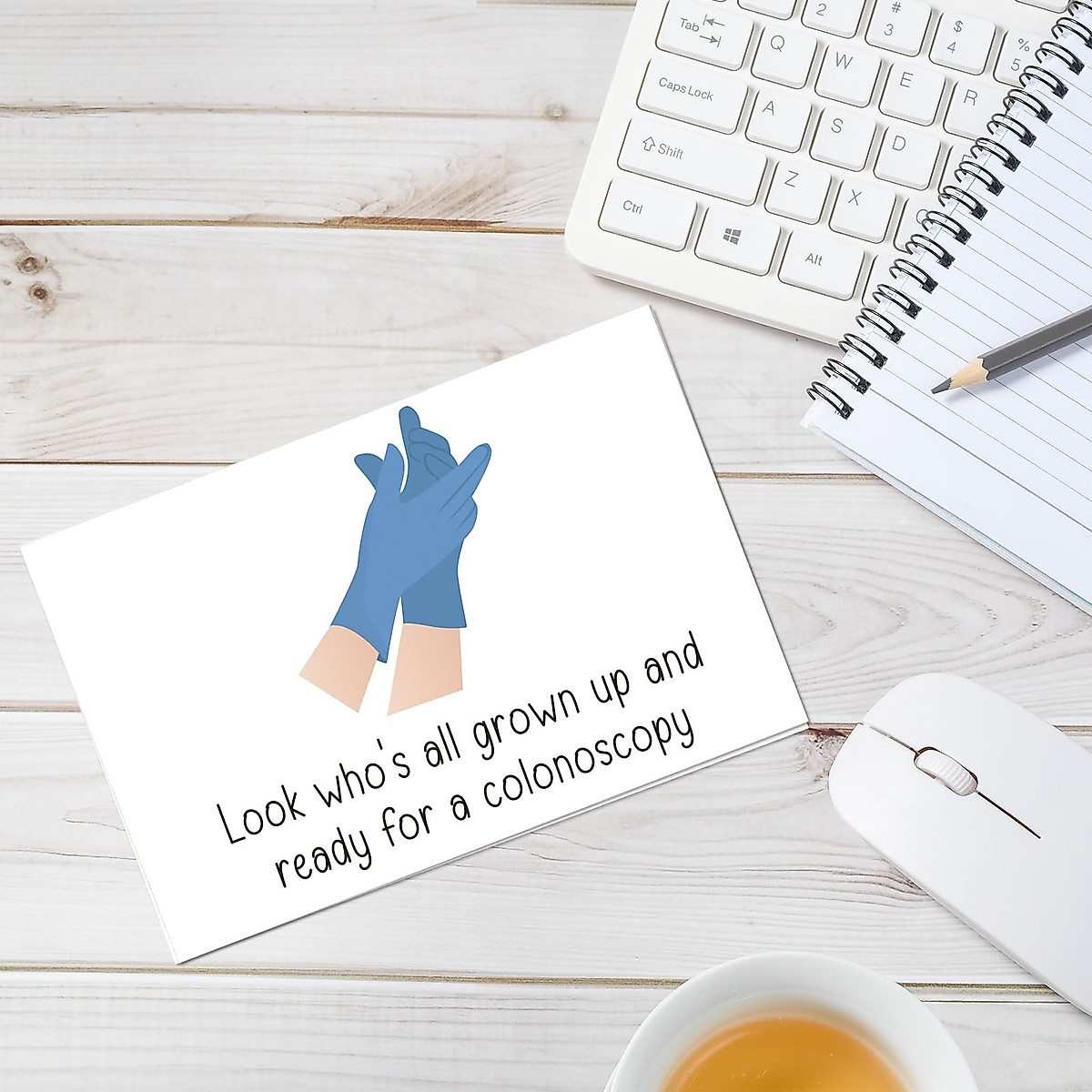 Arsagen Funny Colonoscopy Birthday Card, Humorous 50th 60th 70th Birthday Card, Getting Old Bday Card, Hilarious Turning 50th Birthday Card, dad mom Old Age Joke birthday card