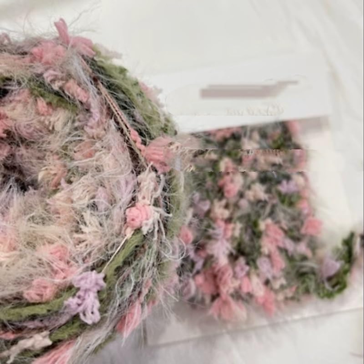 125g/roll Green Yarn Tricot Wool Blends DIY Hand Knitting Features Hand Mixed Plush Yarn Wool Ball Crochet Woven Hairpin Sweater (Color : 04 125g)