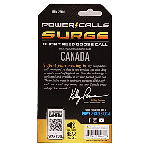 Power Calls: Canada Goose Call, Surge, Stealth Black