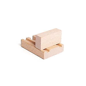 Bigjigs Rail Wooden Buffers (Pack of 6) - Other Major Wood Rail Brands are Compatible