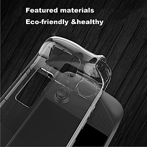 Protective Case for Steam Deck, Anti-Slip PC Shockproof Protective Cover Compatible with Steam Deck(Clear)