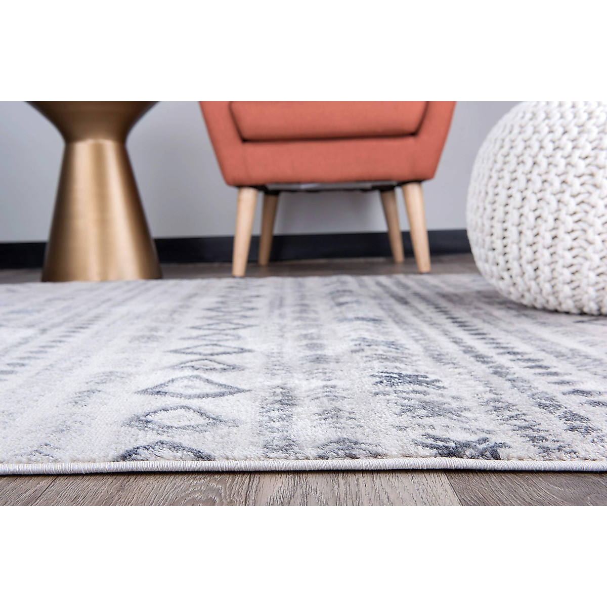 Rugshop Tribal Bohemian Vintage Area Rug 5' x 7' Cream