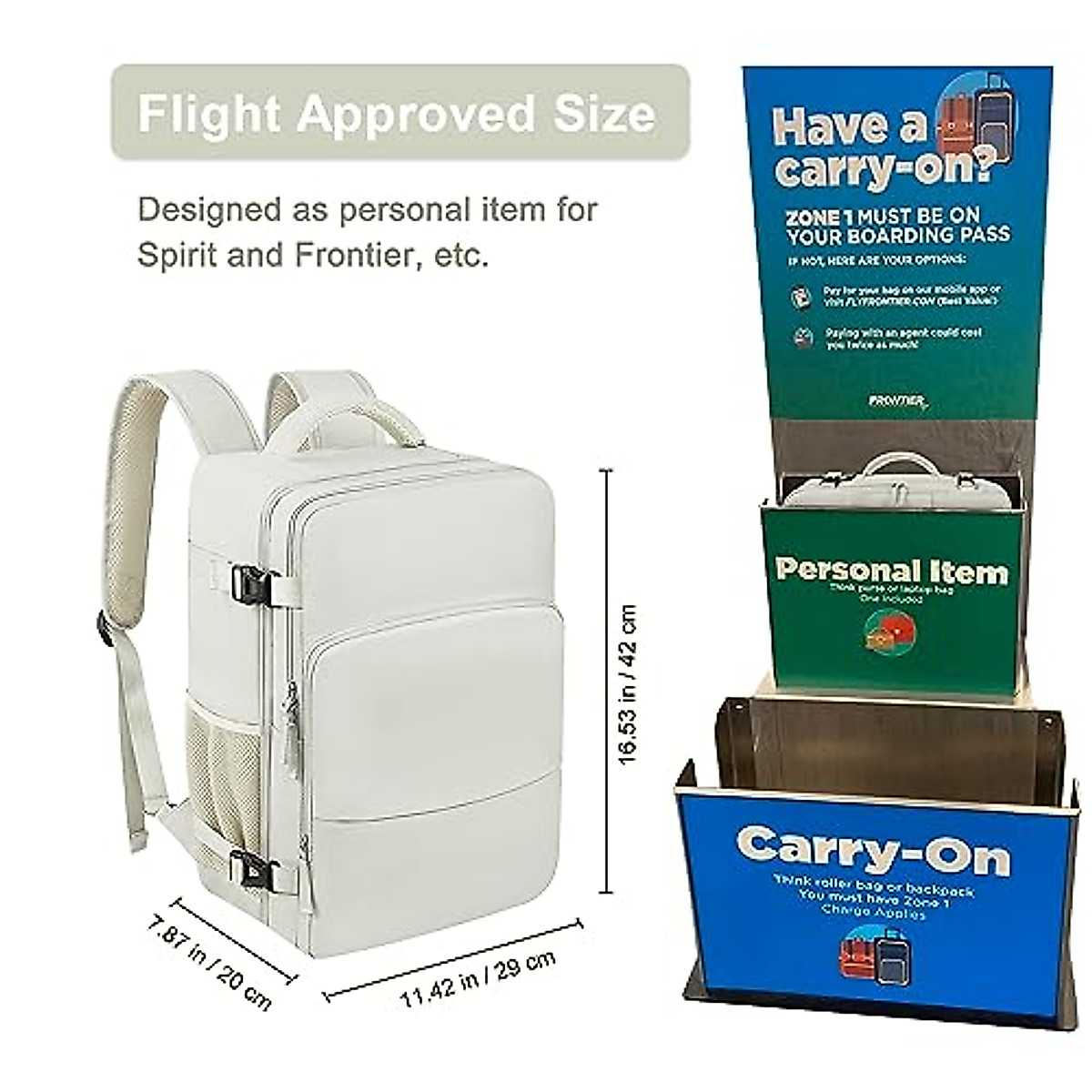 Hanples Large Travel Laptop Backpack for Men Women, Carry On Backpack, Hiking Backpack, Waterproof Durable Business Backpack with USB Charging Port, College Computer Bag, Fits 16 Inch Laptop