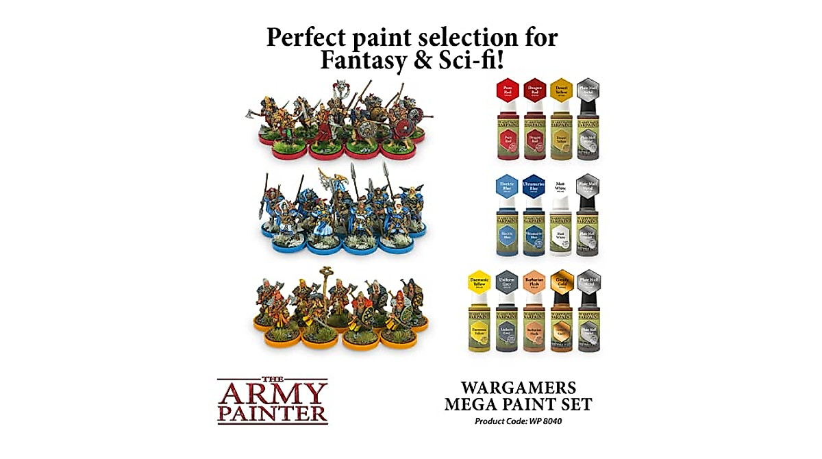 Army Painter Paint Set - Complete Miniature Painting Kit with 60 Colors