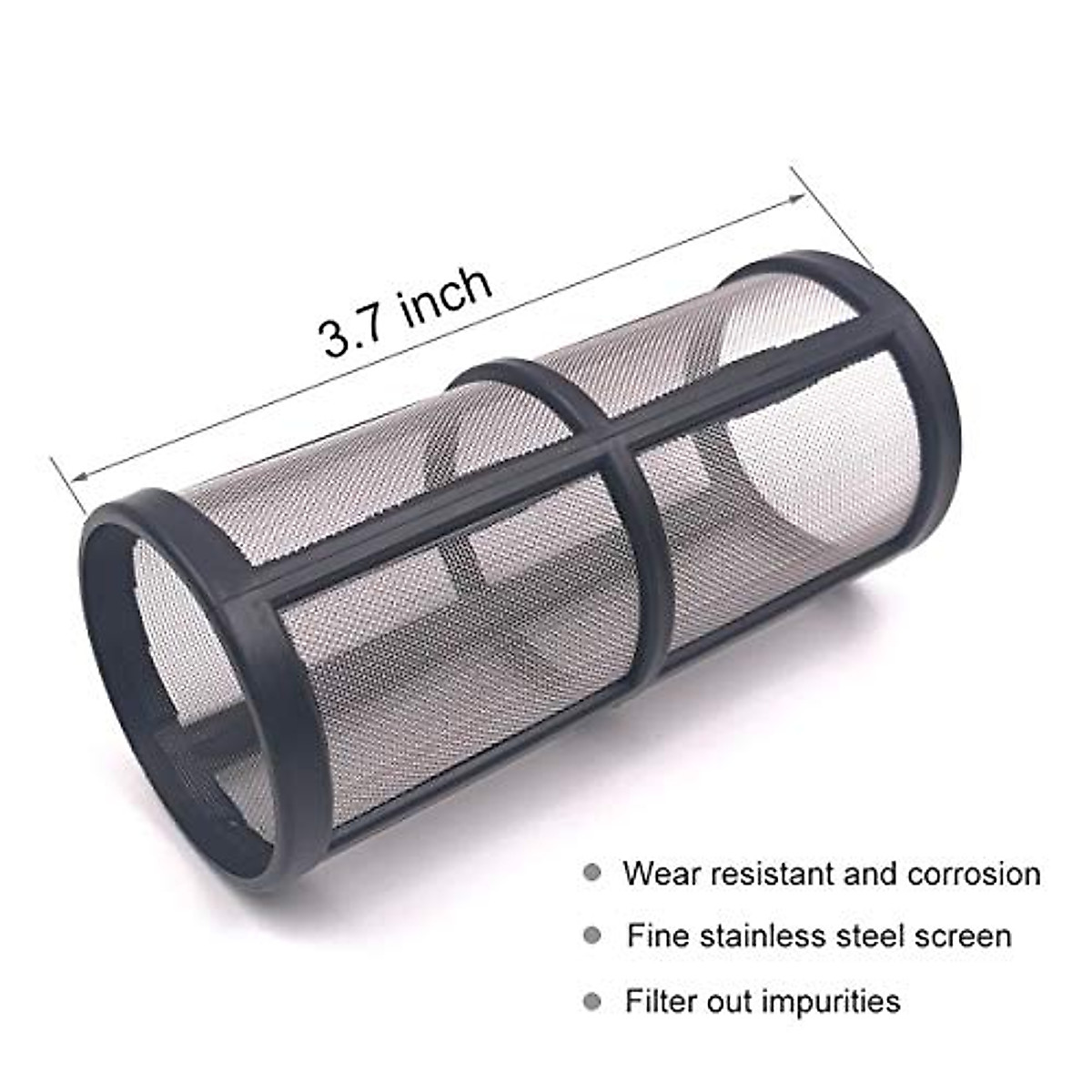 HuaYao 2Pack Sediment Filter Attachment for Garden Hoses and Pressure Washers 3/4" 100 Mesh Screen