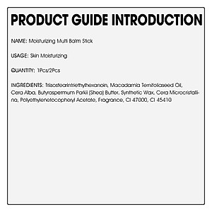 LOKFAR 2PCS Wrinkle Repair Moisturizing Multi Balm Stick, Anti-wrinkle Face Balm Eye Balm Body Hydrating Face Moisturizer, Wrinkle Balm Stick Face Skin Collagen Moisturizer for Dry Skin (7g/0.246 oz)