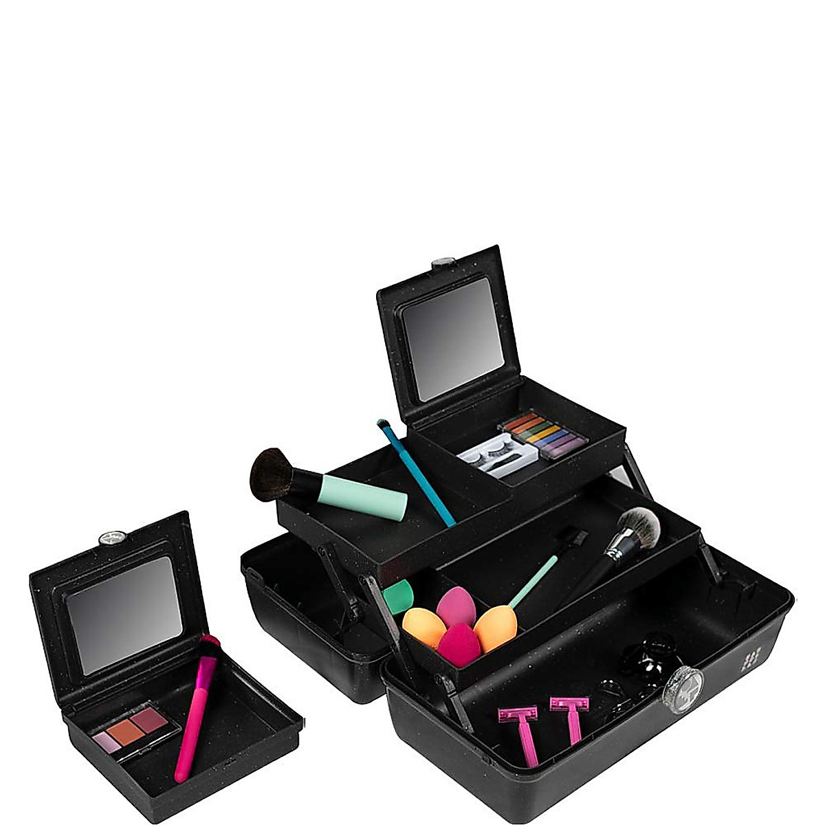 CABOODLES ULTIMATE ON-THE-GO GIRL, White opal Cosmetic Case