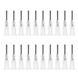 Utoolmart Industrial Dispensing Needle, Industrial Grade Blunt Needle, Stainless Steel Precision Applicator, 17G, Transparent Color, 40pcs