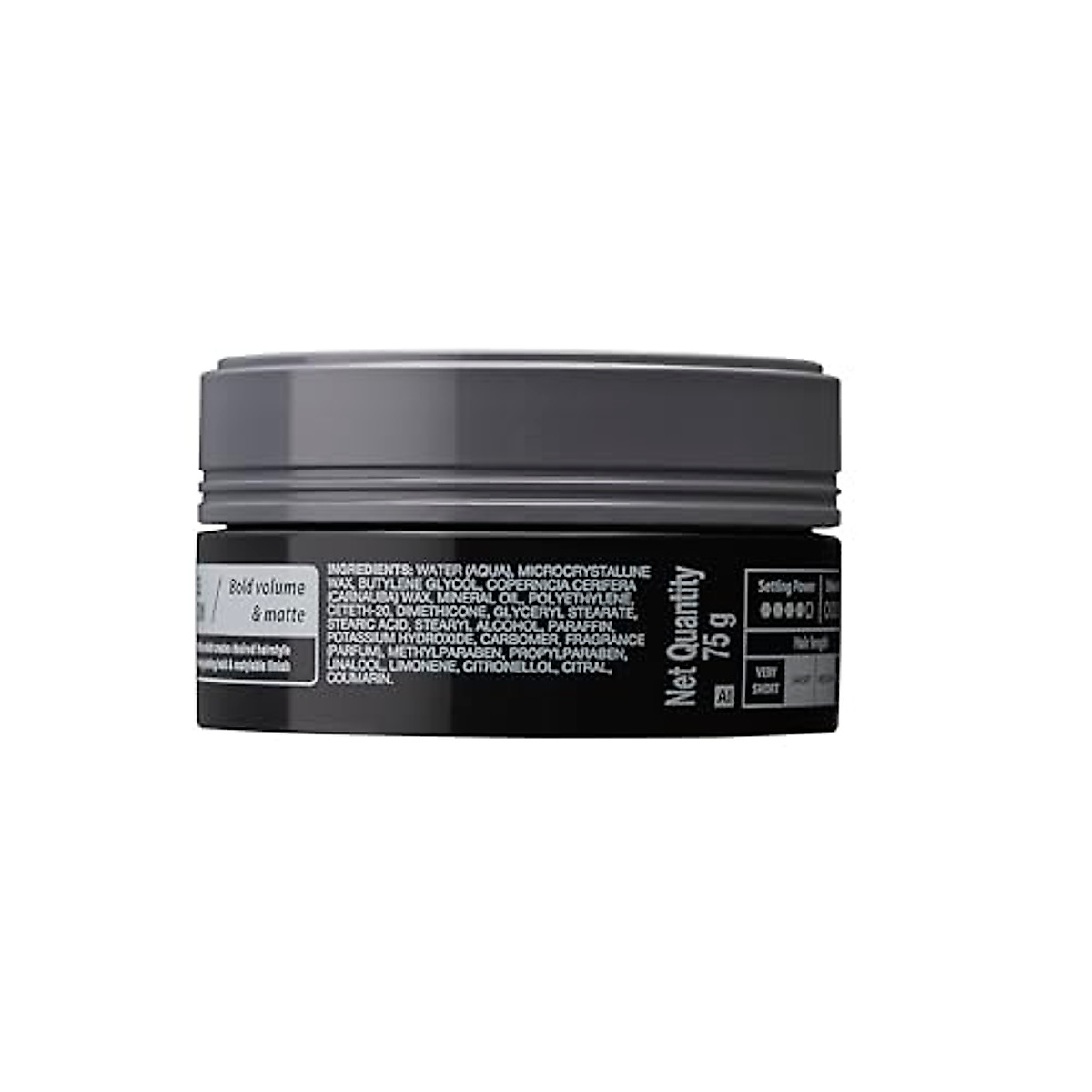 Gatsby Hair Styling Wax Matt & Hard 75g Grey