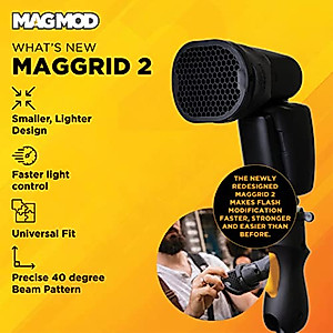 MagMod Starter Flash Kit 2 | Camera Speedlight Flash Diffuser | Magnetic Light Modifier Attachments | New and Improved MagMod Modifiers: MagGrip 2, MagSphere 2, MagGrid 2 | Superior Light Control