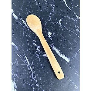 JapanBargain, Bamboo kitchen Utensil set Cooking Utensil Set Cooking Spatula Fork Spoon Turner for Non Stick Cookware (1, 5 in 1)