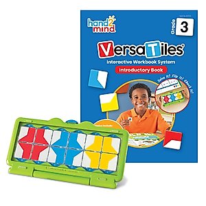 hand2mind VersaTiles Introductory Kit for Third Grade, Self-Checking Workbook for Reading, Math & Science, 3rd Grade Workbook, Homeschool Curriculum, Reading Help, Math Practice, Homeschool Supplies