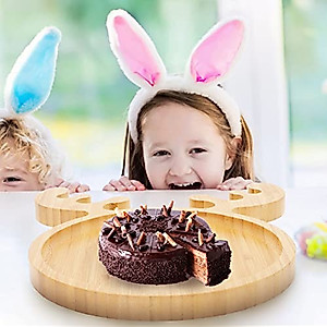 Angoily Wooden Christmas Serving Tray Reindeer Antlers Shaped Sushi Sashimi Serving Tray Appetizer Tray Snack Dessert Candy Dish for Christmas Restaurant Home