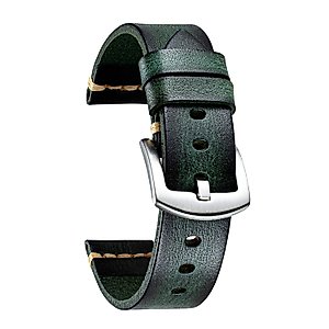 Rubbing Leather Smartwatch Bands Compatible with Samsung Galaxy 46mm/Gear S3/Watch 3 45mm,Huawei Watch GT 2/Pro/Classic,Amazfit GTR 47mm/GTR 2 6 Colors Retro Leather Smartwatch Straps 22mm