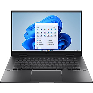 HP 2021 Envy x360 2-in-1 Laptop, 15.6" Full HD Touchscreen, AMD Ryzen 5 5500U 6-Core Processor, 16GB DDR4 RAM, 512GB PCIe NVMe M.2 SSD, Backlit Keyboard, Webcam, Wi-Fi 6, HDMI, Windows 11 Home