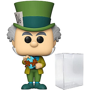 POP Disney: Alice in Wonderland 70th - Mad Hatter Funko Pop! Vinyl Figure (Bundled with Compatible Pop Box Protector Case) Multicolor 3.75 inches